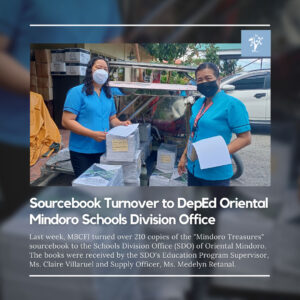 Sourcebook Turnover to DepEd Oriental Mindoro Schools Division Office ...