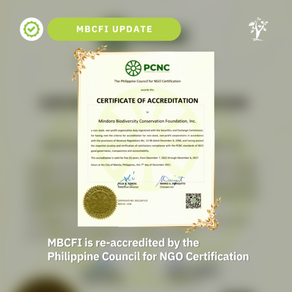 MBCFI is re-accredited by the Philippine Council for NGO Certification – MBCFI